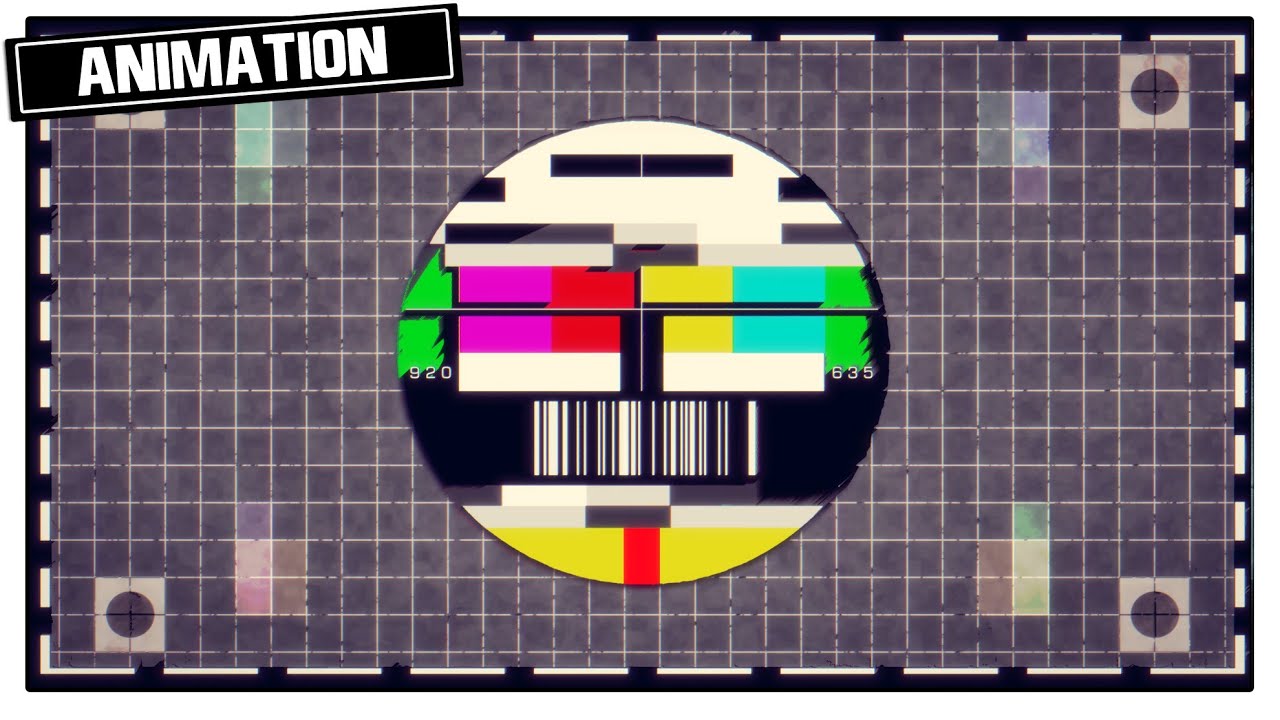 4K TV BROADCASTING TEST PATTERN & GLITCH | OFF AIR IMAGE | FREE STOCK ...
