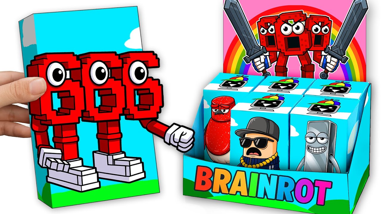 Paper DIY🎨 UNBOXING 666 Brainrot Blind Box 🎒 Open All ITALIAN BRAINROT ...
