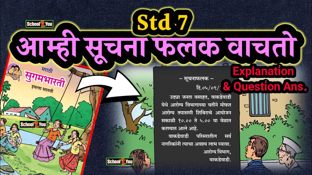 Aamhi Suchna Falak Wachto आम्ही सूचनाफलक वाचतो प्रश्न उत्तर आणि ...