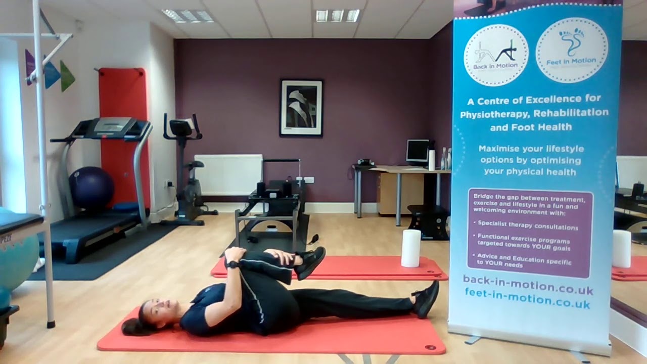 Massage Series : Exercise 3 : Gluteal ' Buttock' Stretch - YouTube