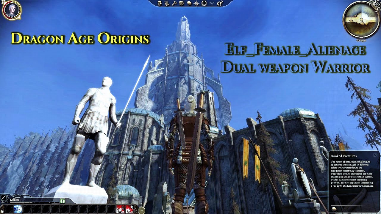 Dragon Age Origins: Prologue_Elf_Female_Warrior_Alienage Gameplay ...