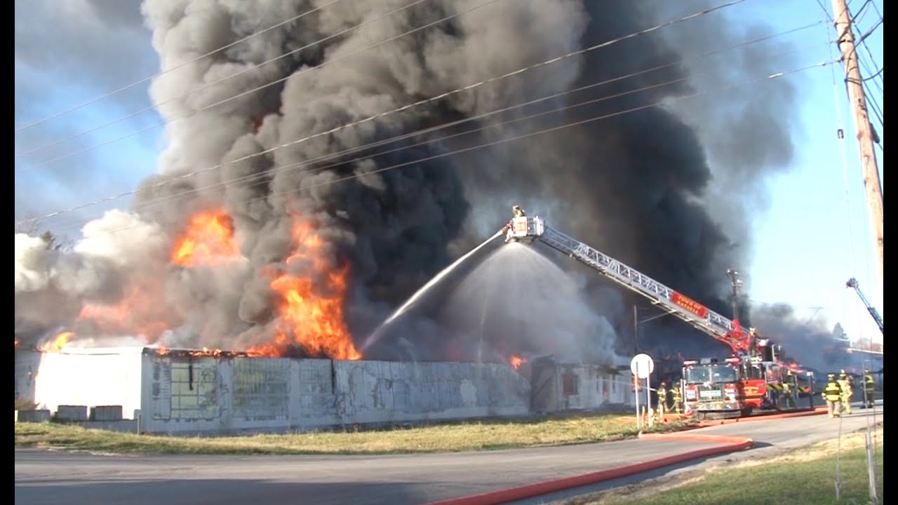 Three-alarm fire destroys animal food manufacturing plant in Batavia ...