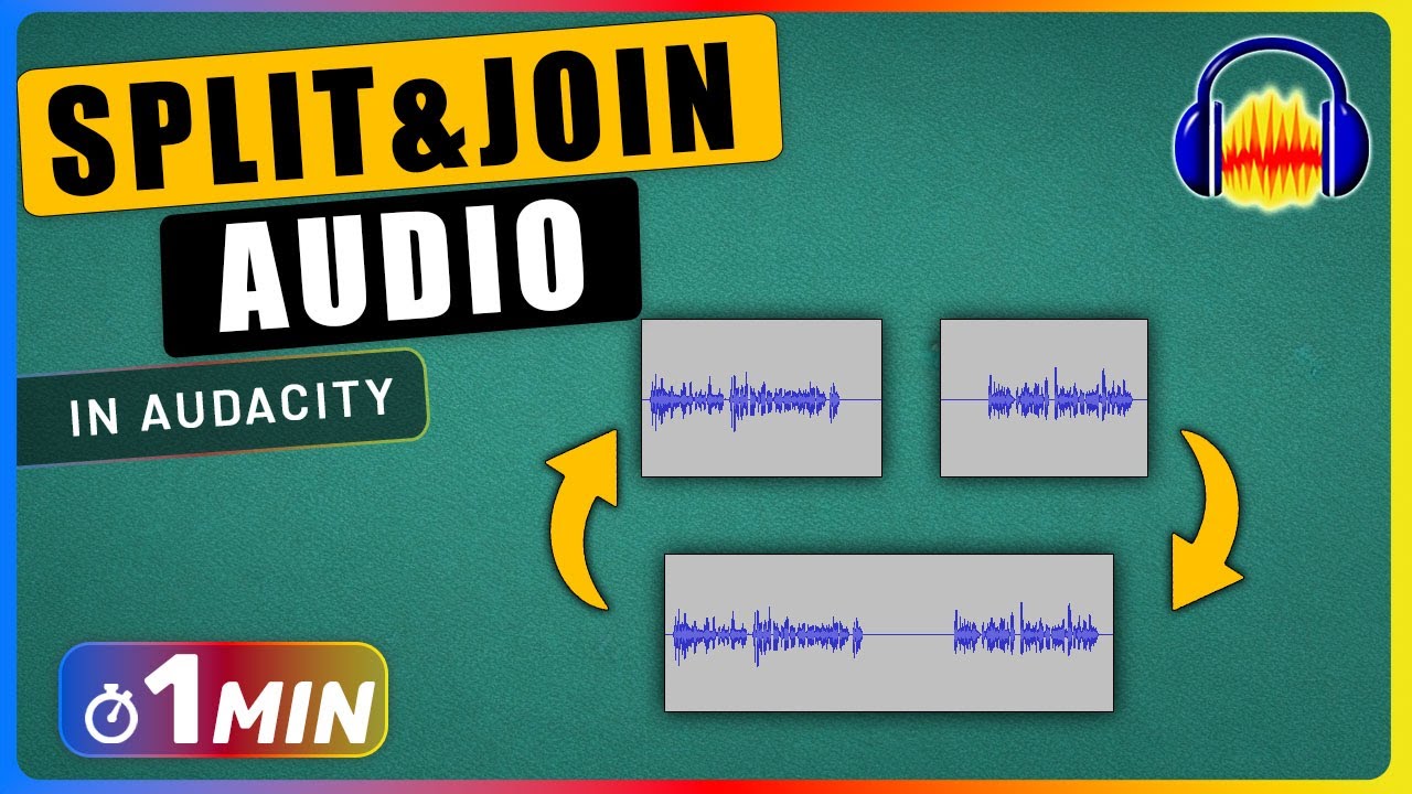 How to SPLIT and JOIN Audio in Audacity - YouTube