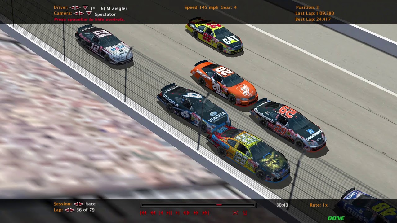 Rockingham NR2003 Carnage - YouTube