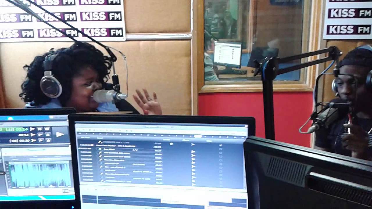 Nigerian musician L.A.X in studio with Jeff Mote, Chipukeezy and Linda ...