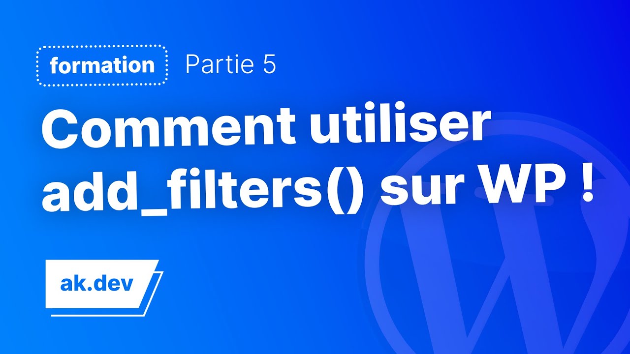 Apprendre Comment Utiliser Add filter Sur WordPress infographie Apprendre Comment Utiliser Add filter Sur WordPress infographie