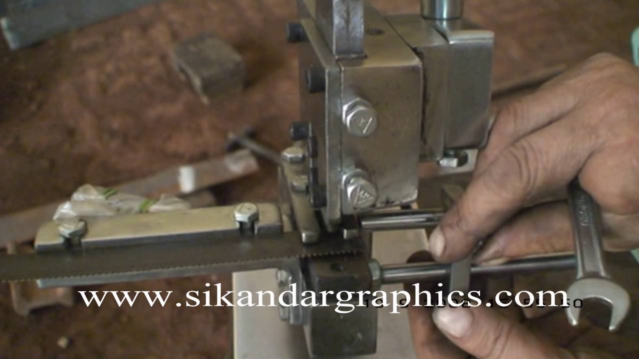 Steel Rule Notching Machine - YouTube