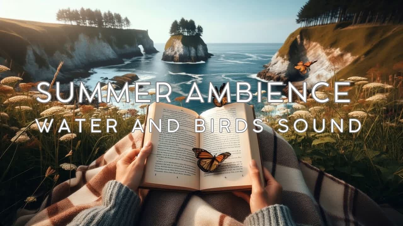 🌿 Natural ambience • ASMR nature sounds • Rain & breeze • Relax, read ...