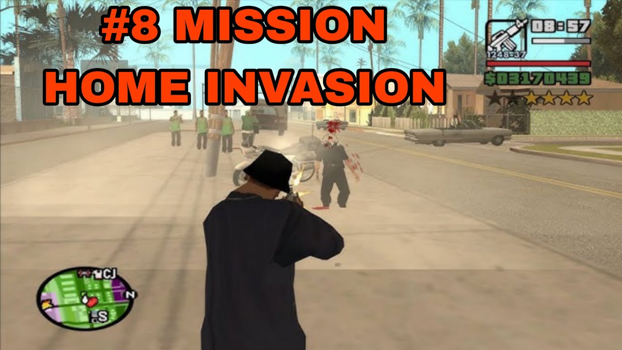 8th mission I Home invasion I GTA San andreas - YouTube
