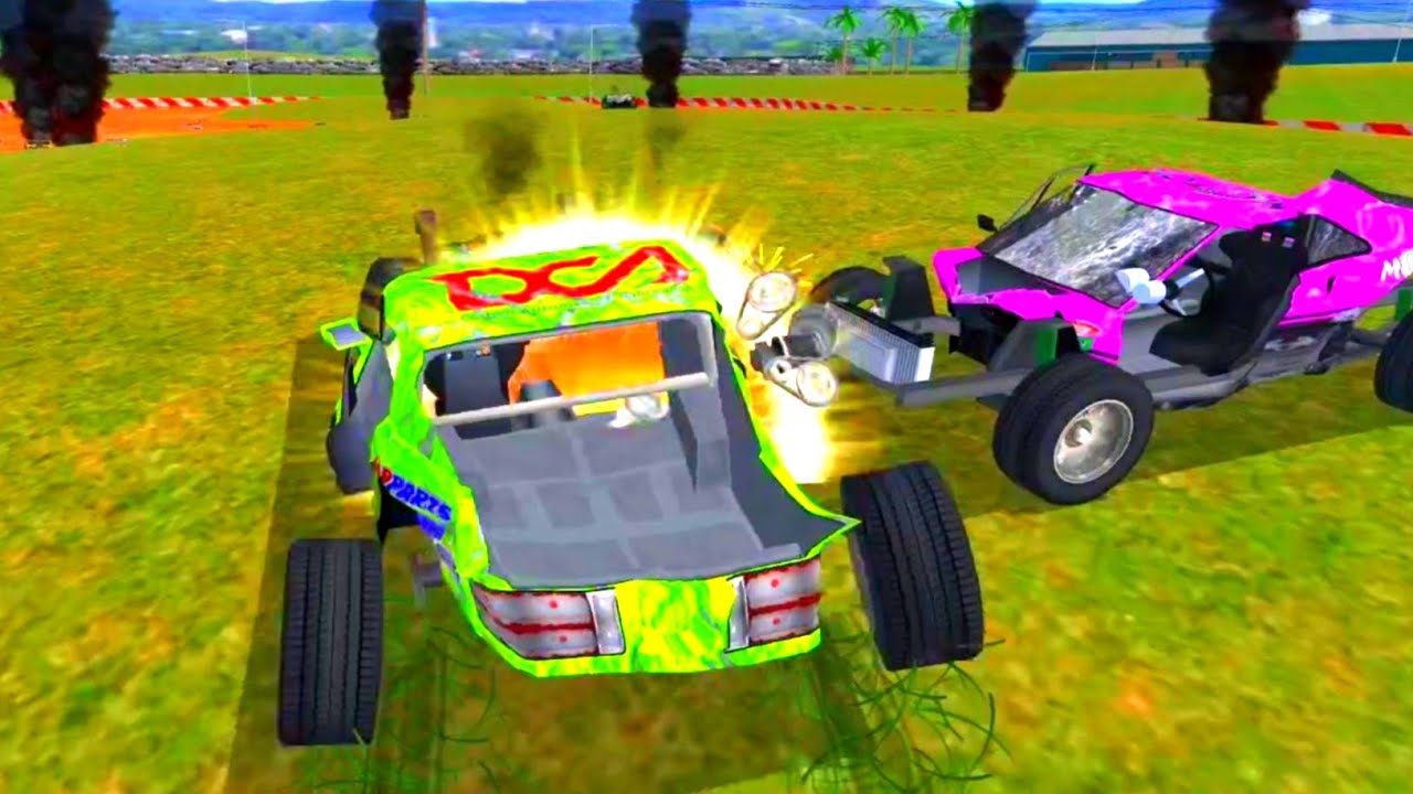 Demolition Derby 3 Gameplay || Cop Shop Stop Track || Racing And ...
