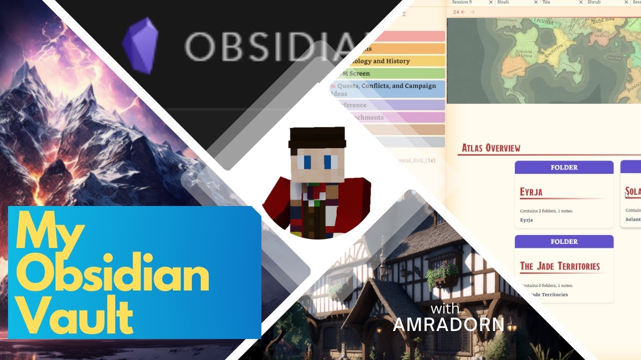 Building a Fantasy TTRPG World - Ep 4 - My Obsidian Vault - YouTube