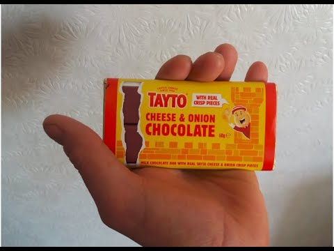 Lets Try Tayto Cheese and Onion Chocolate - YouTube