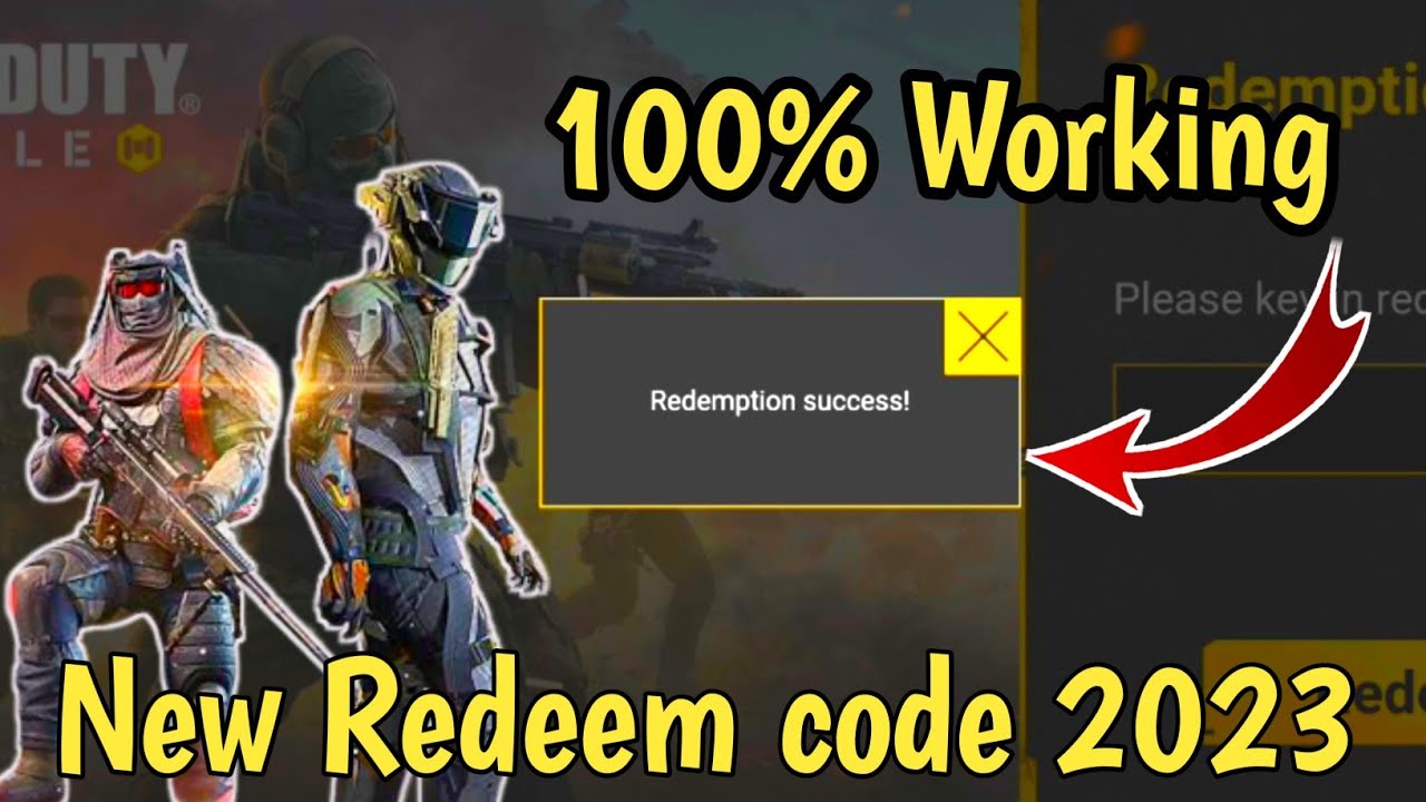 3 Working Redeem code codm 2023 | cod mobile Redeem code | Call of duty ...
