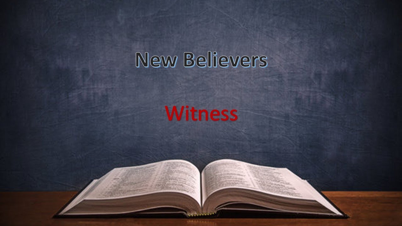 How Do We Witness To Others? #witness #newbelievers - YouTube