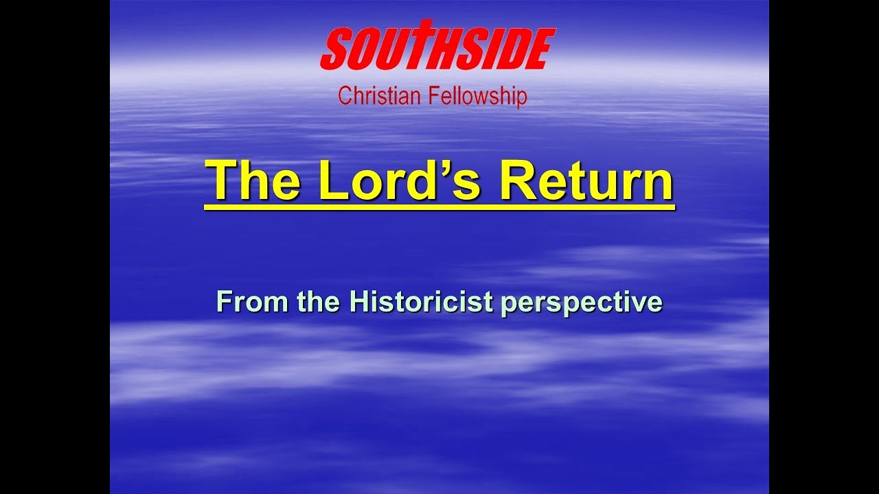 "The Lord's Return - part 8" Ps Frank Russell Southside Ballarat 23rd ...