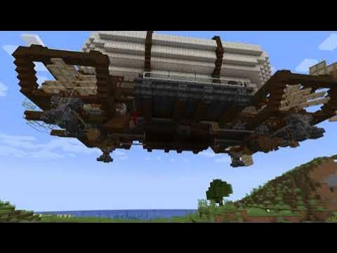 MINECRAFT CARGO AIRSHIP WITH MAGNET! | Create Aeronautics Mod - YouTube