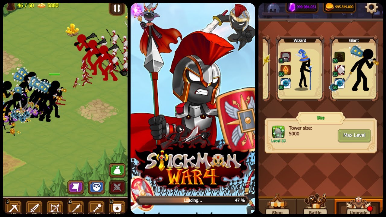 Stickman War 4 Mobile Gameplay Android - YouTube