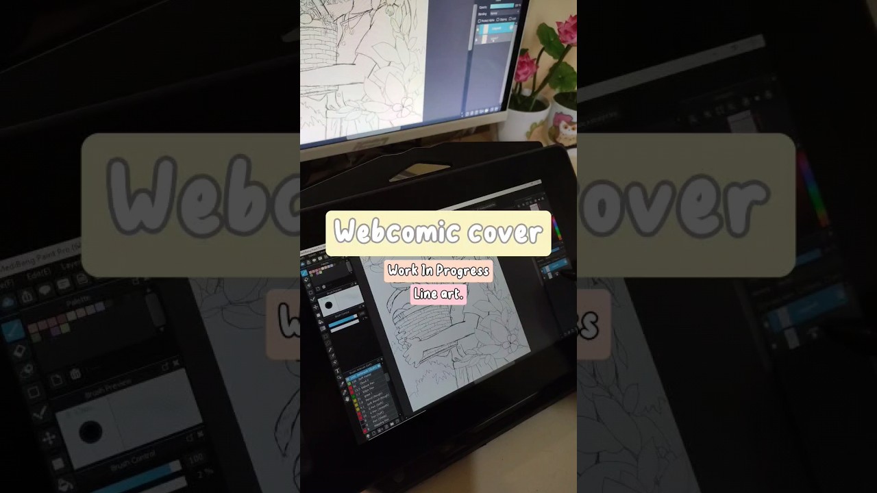 Line art process | W.I.P | Webcomic Making - YouTube