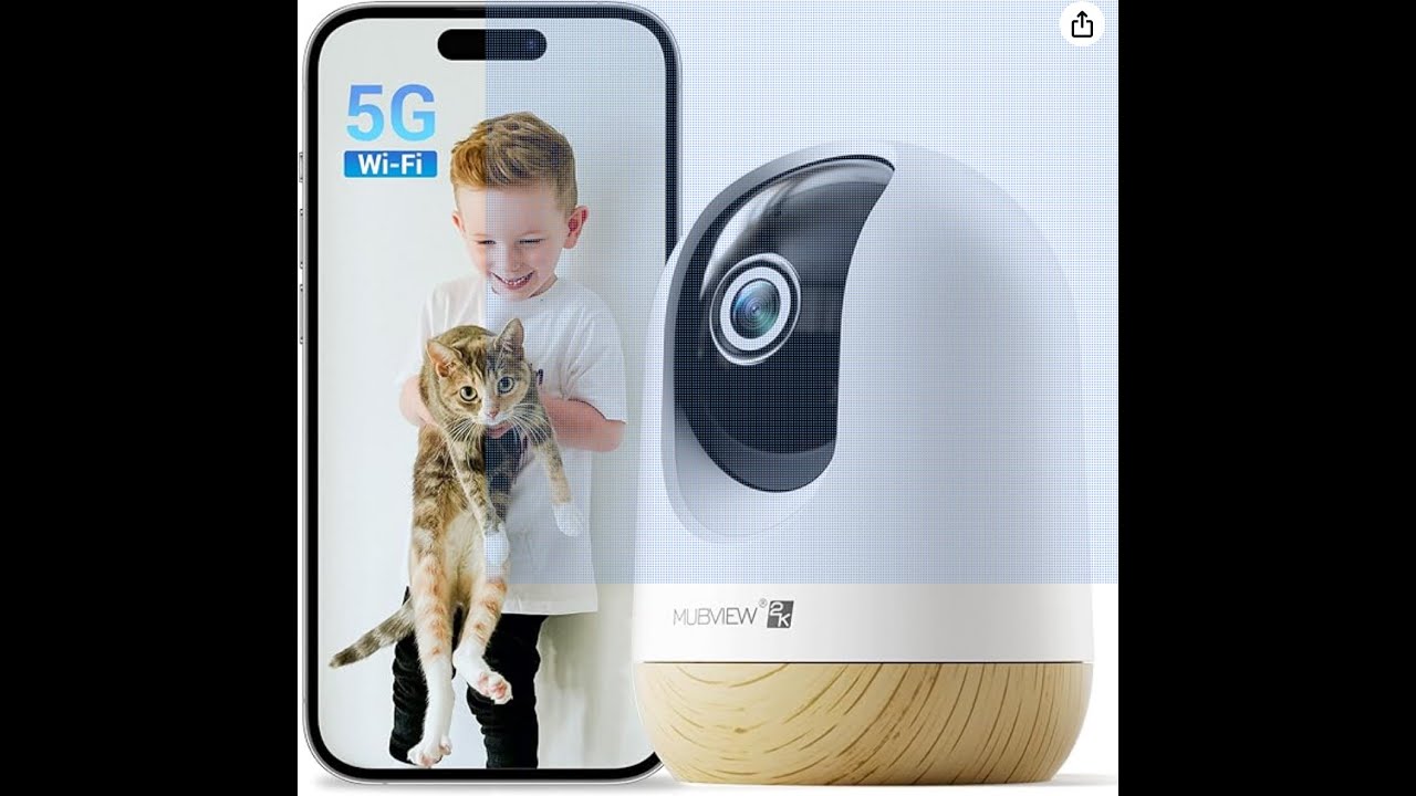 MUBVIEW 5G WiFi Indoor Security Camera Setup and Overview - YouTube