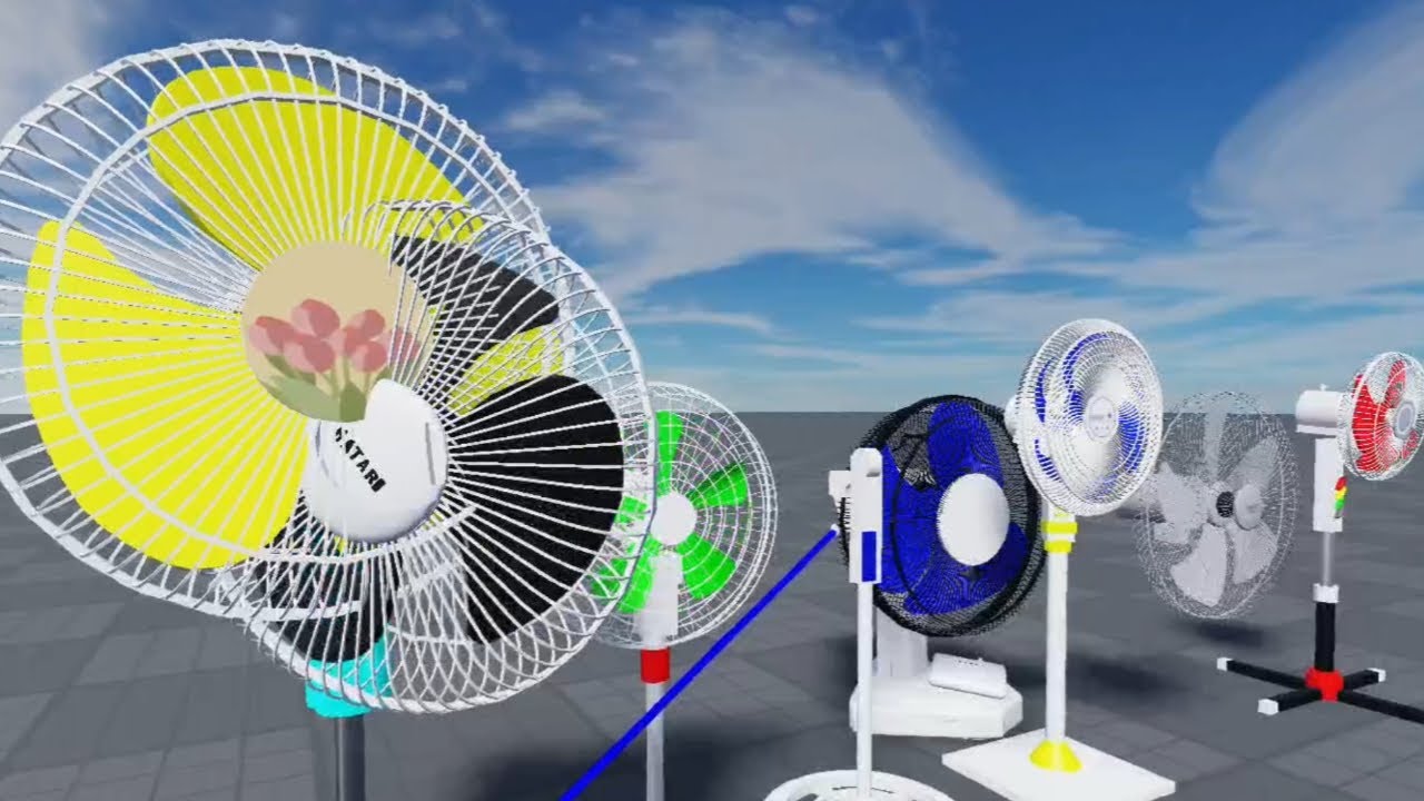 Super Funny Fan Merge, Electric Rotating Fan Toys - YouTube