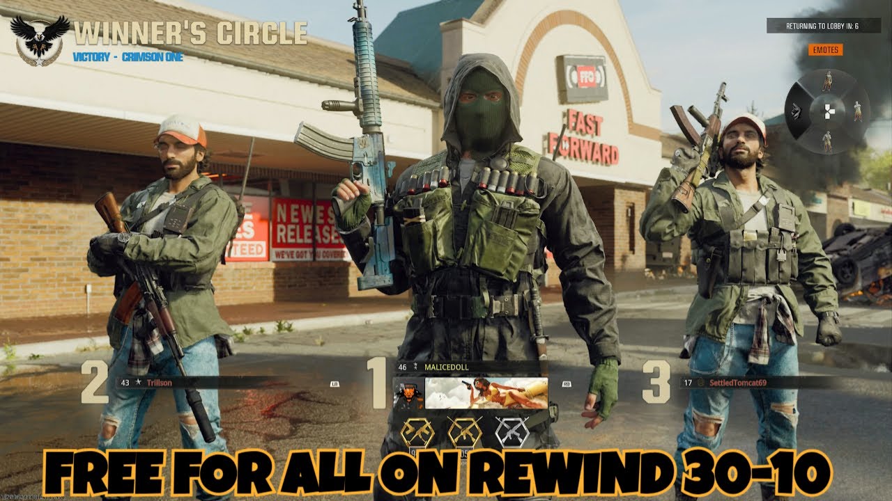 CALL OF DUTY BLACK OPS 6 FREE FOR ALL ON REWIND 30-10 - YouTube