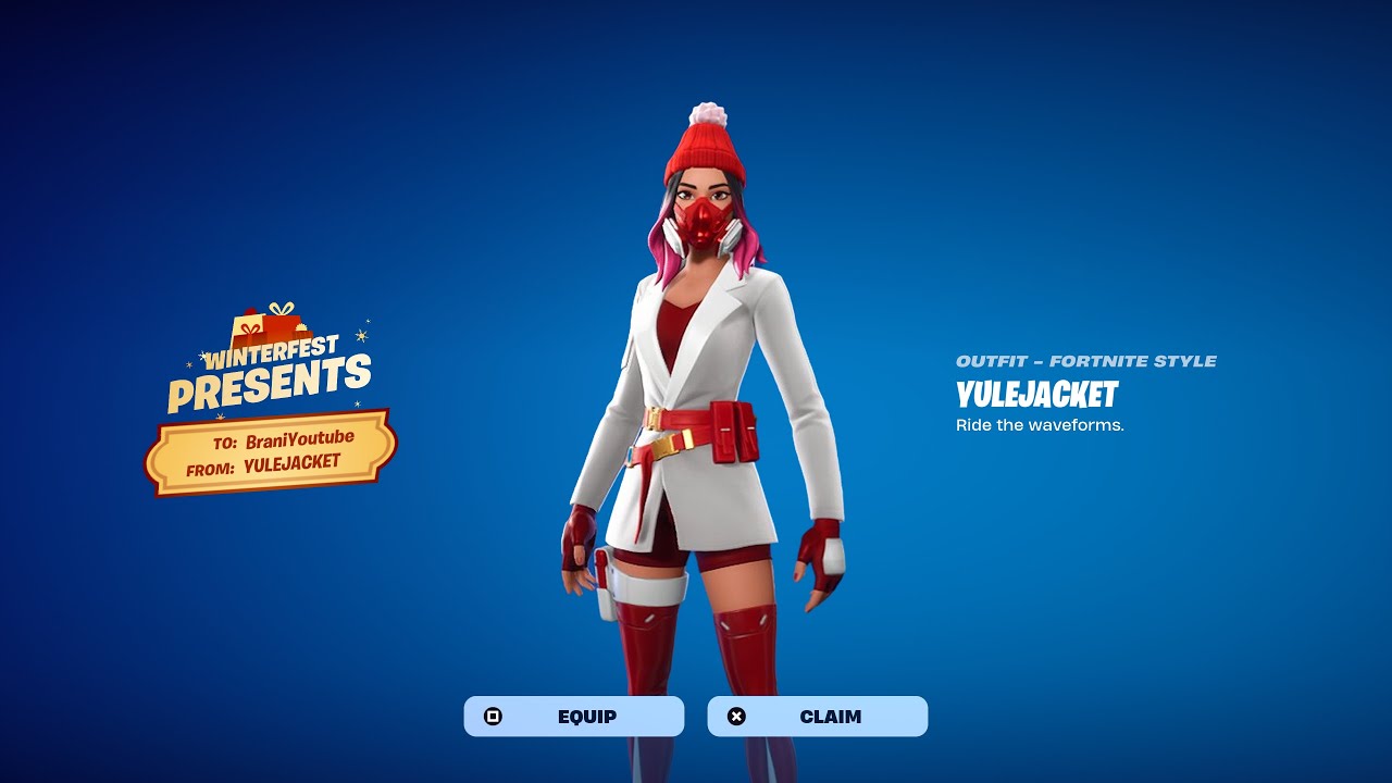 HOW TO GET YULEJACKET SKIN EARLY IN FORTNITE! - YouTube