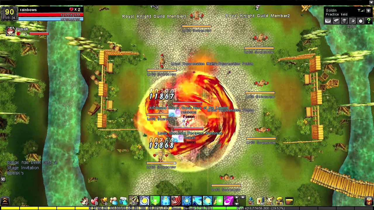 [Lunia] Dainn Ultimate Skill from Birds Eye View - YouTube