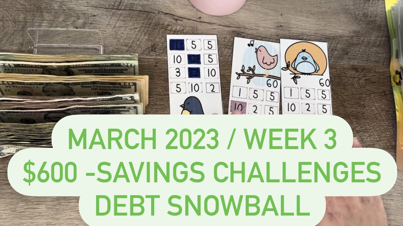 $600 Into Savings Challenges For My Debt Snowball || Happy Mail ...