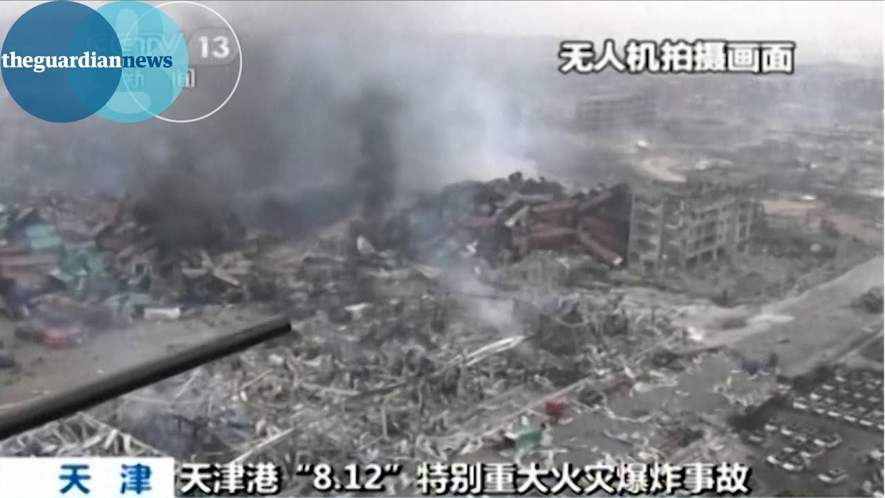 China explosion - fires continue to burn in Tianjin - YouTube