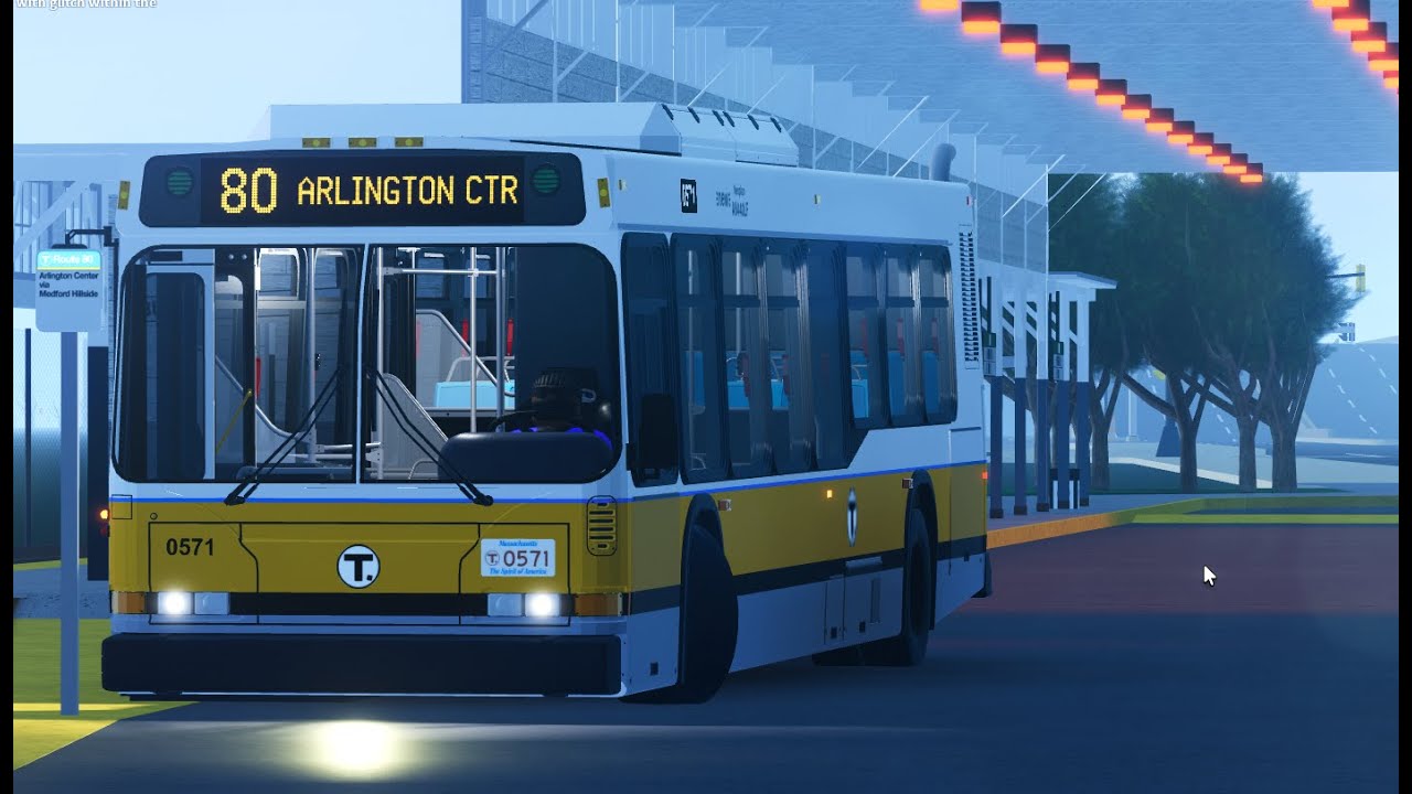MBTA Roblox MBOC Gen 3 2005 AN440LF 0571 On Route 80 To Arlington - YouTube