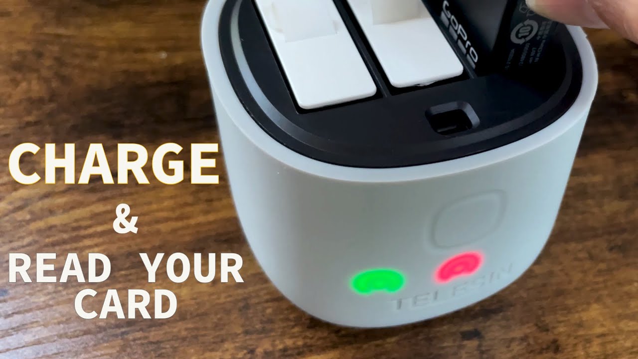 3 SLOT CHARGING BOX & MicroSD CARD READER for GOPRO HERO 9 & 10 - YouTube