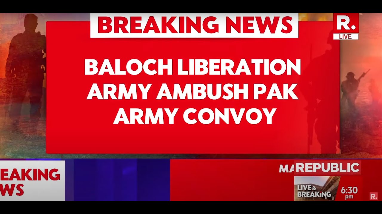 On Camera: Baloch Liberation Army Ambush Pak Army Convoy - YouTube