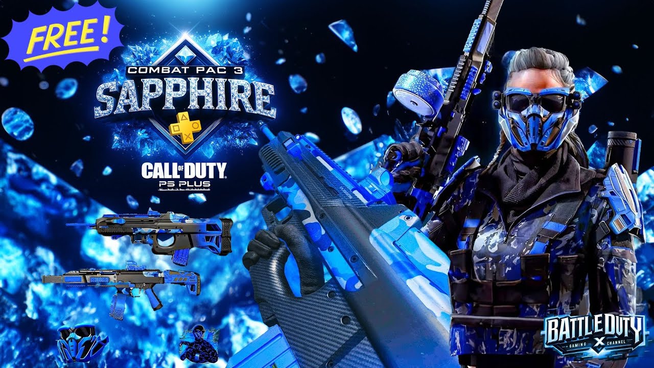 FREE SAPPHIRE COMBAT PACK 3 PS Plus Exclusive (Call of Duty) - YouTube