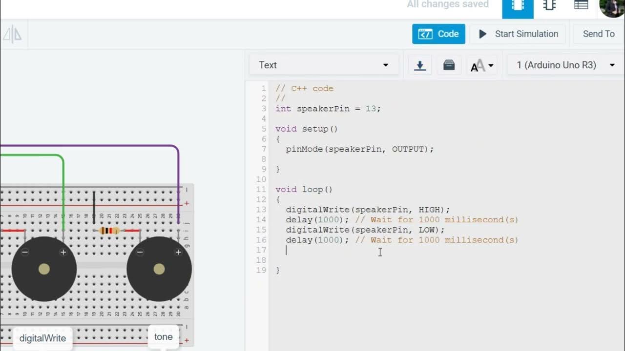 HO4 - Piezo (Tone) in Tinkercad - YouTube
