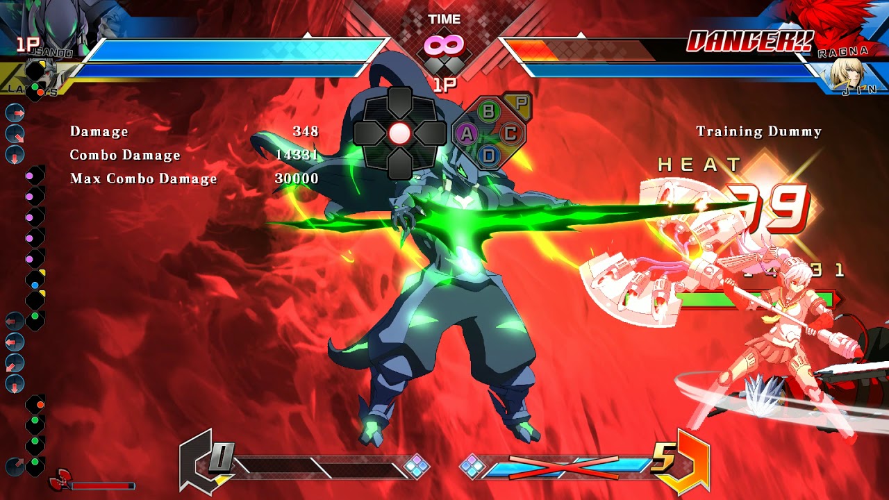 BBTAG 2.0 16k Labrys/Susanoo Red Axe Corner Combo - YouTube