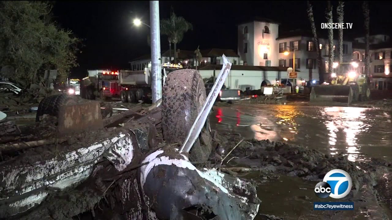 Chilling 911 calls during Montecito mudslides released | ABC7 - YouTube