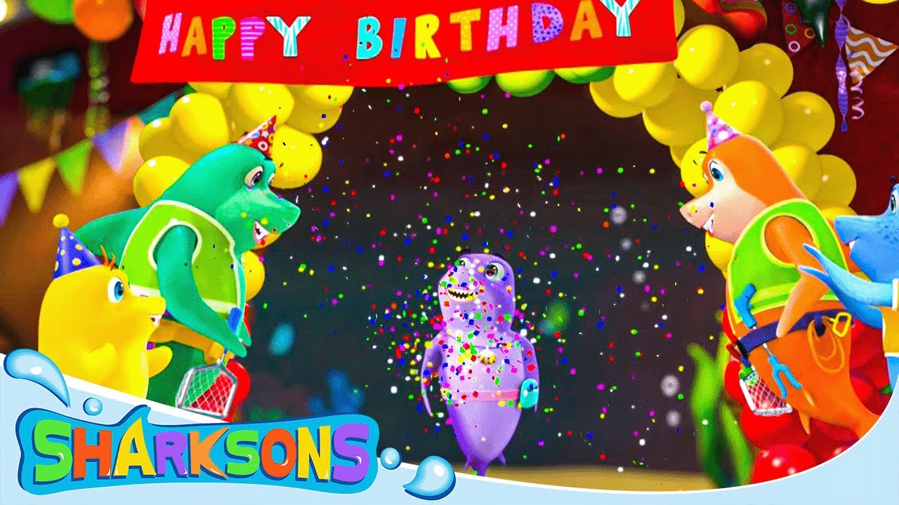 Happy Birthday | The Sharksons - Songs for Kids | Nursery Rhymes & Kids ...