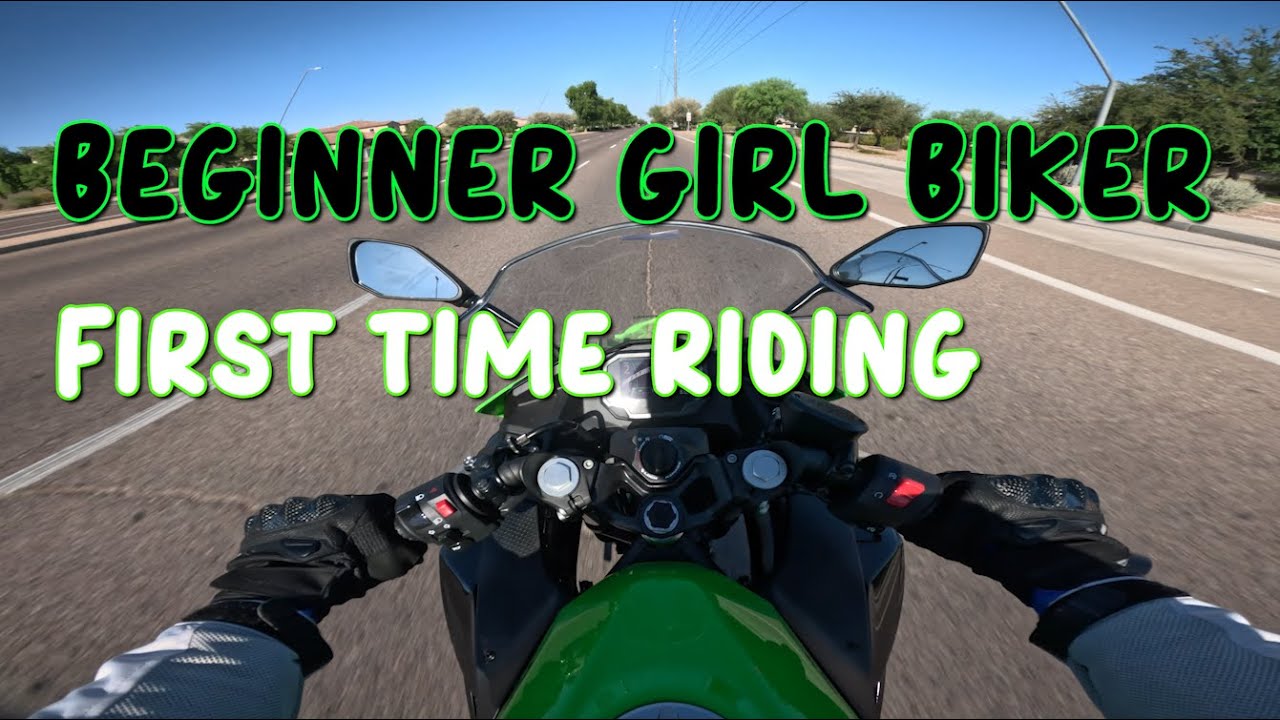 First time riding a motorcycle | beginner girl rider - YouTube