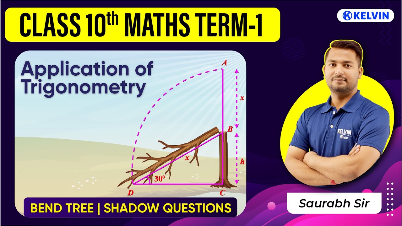 Class 10 Maths Application of Trigonometry | Shadow Wale Questions ...