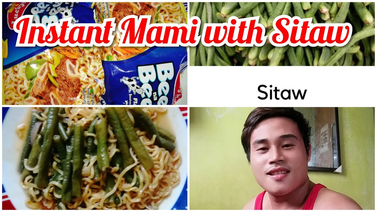 Instant mami with Sitaw. Sarap at mura pa - YouTube