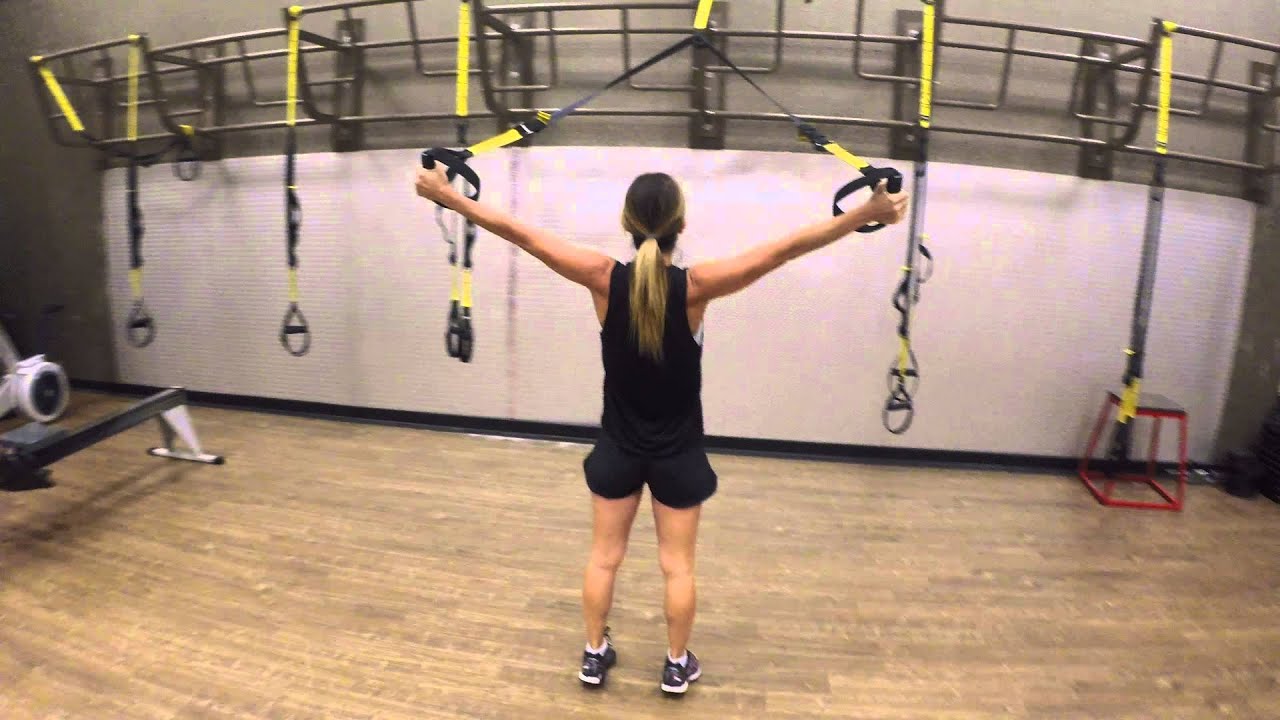 TRX Squat to Rear Delt Fly Personal Trainer Mike Kneuer - YouTube