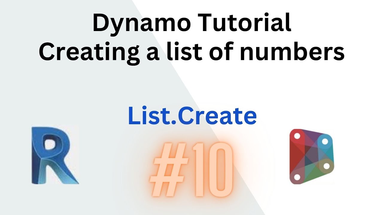Creating A List Of Numbers With Sequence And Range Dynamo Script 8151