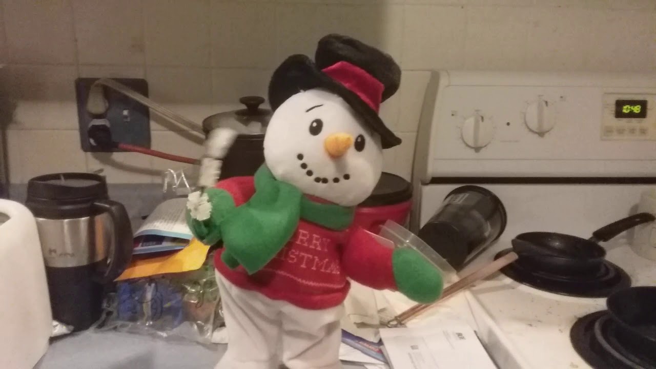 Gemmy Animated Snowflake Spinning Snowman (Cvs Model) - YouTube