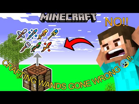 Epic Fail😰: Crafting Elemental Wands in Minecraft Gone Wrong - YouTube
