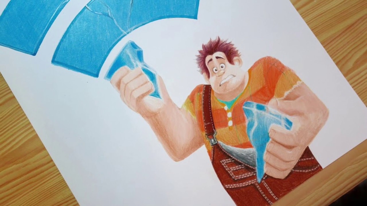 Speed Drawing Ralph (from Wreck-It Ralph 2) - YouTube