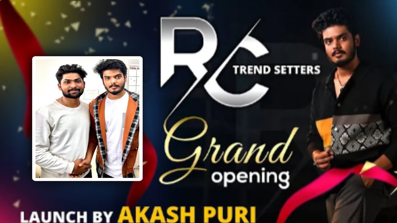 RC Trend Setters Store open by Hero Akash Puri in hyderabad#akashpuri @RC Trendsetters 😎 @Manam ...