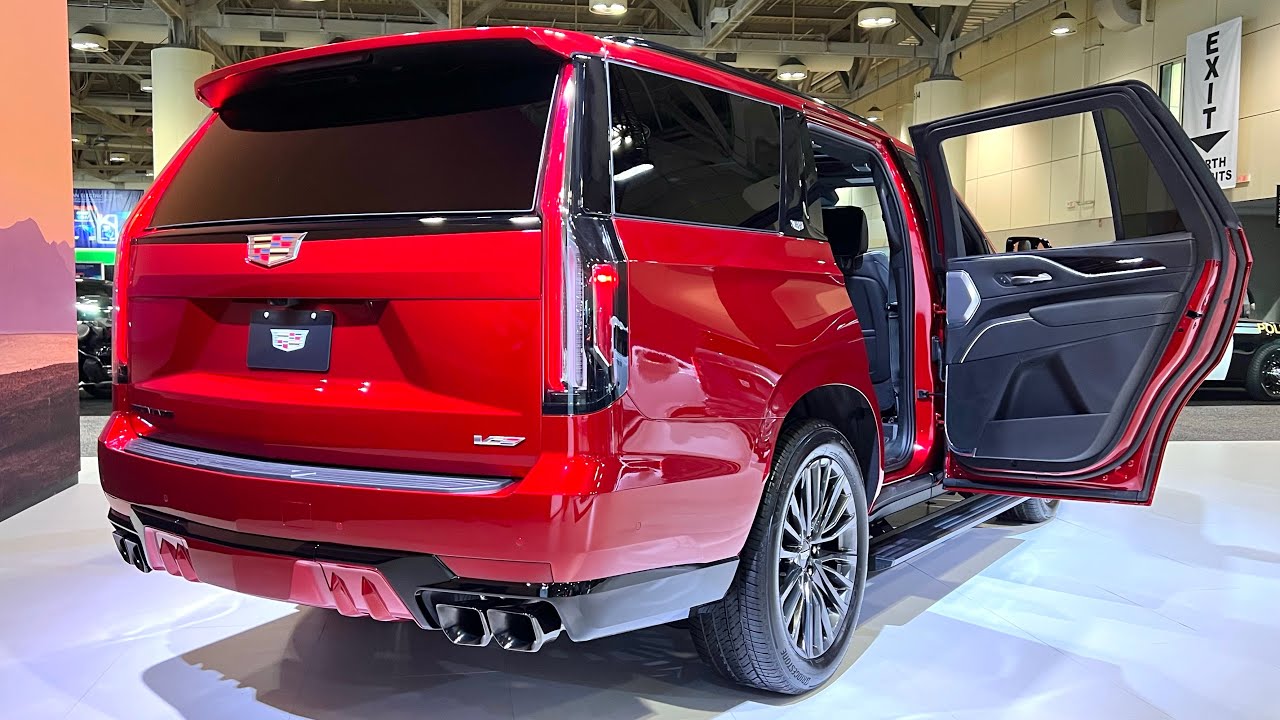 2023 Cadillac Escalade V Supercharged 682HP Red Metallic | In-Depth ...
