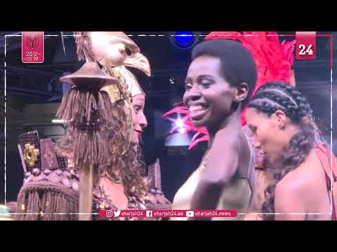 Models wear chocolate outfits at Paris Chocolate show