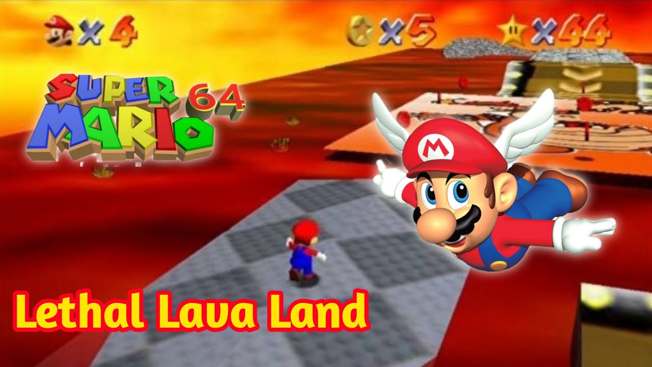 Super Mario 64 - Lethal Lava Land Parte 8 #supermario #n64 #mario64 # ...