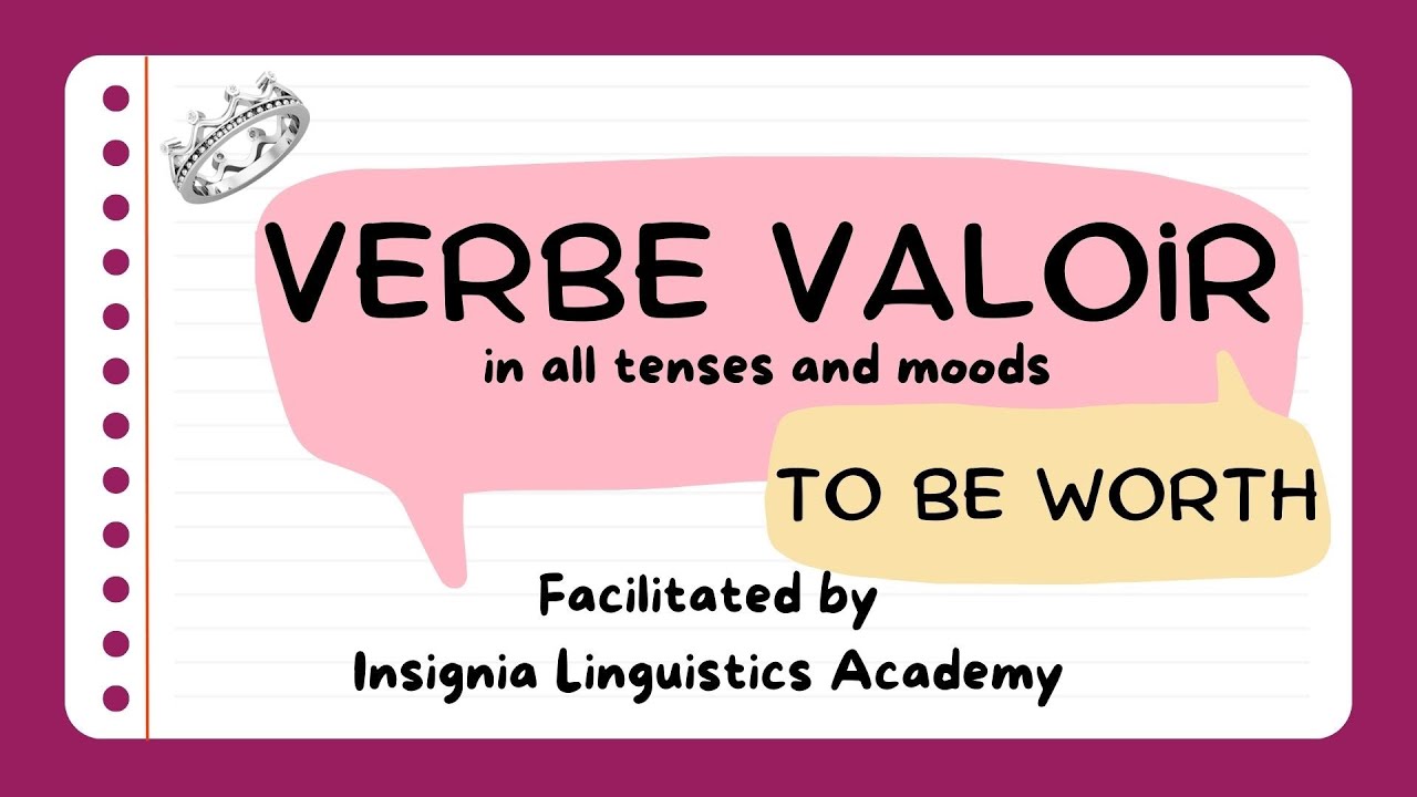 Verb - Valoir in all tenses and Moods | Learn French at the best ...